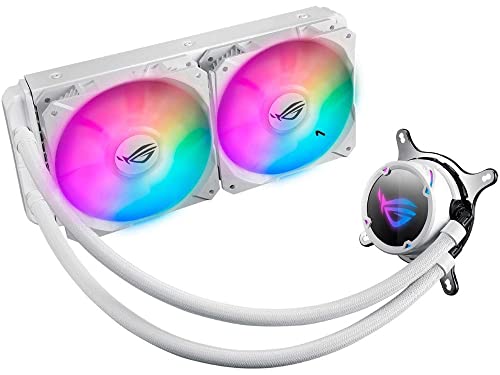 Asus ROG STRIX LC 240 RGB White Edition 80.95 CFM Liquid CPU Cooler ...