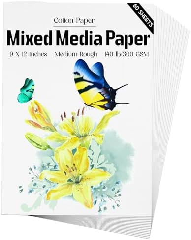 Amazon.com: UCreate® Mixed Media Art Paper, Heavyweight, 6" x 9", 500 ...