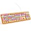 Amazon.com: KNOWSQT Wired Computer Keyboard - Milk Tea Colorful Full ...