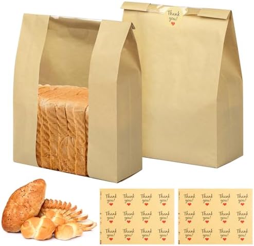 Amazon.com: Paper Bread Bags for Homemade Bread, 24 Pack Sourdough ...