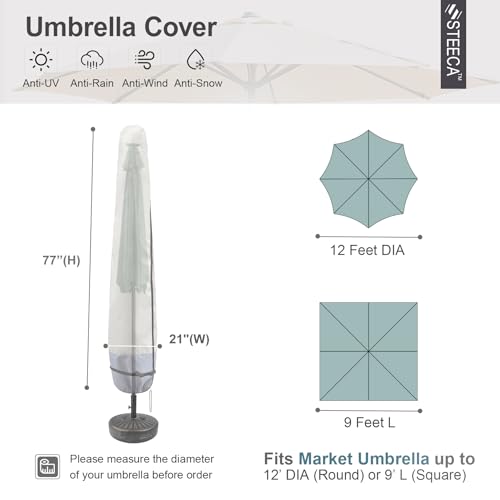 Snapklik.com : STEECA Patio Waterproof Umbrella Cover - Outdoor Market ...