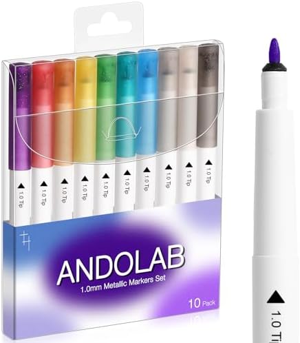 Amazon.com : ANDOLAB Metallic Pens for Cricut Maker 3/Maker/Explore 3 ...