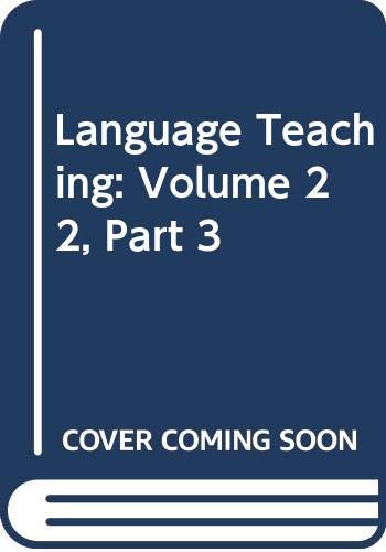 Amazon.com: Language Teaching: Volume 22, Part 3 (Language Teaching ...