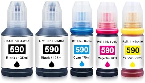 LCL GI490 GI590 Encre Compatible pour Canon 590 GI-590 GI-490 Bouteille ...