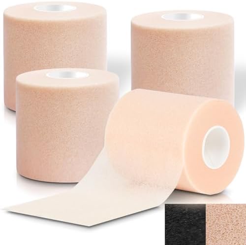 Amazon.com: Vive Pre Wrap Athletic Tape (4 Pack - 2.75" Wide) - Prewrap ...