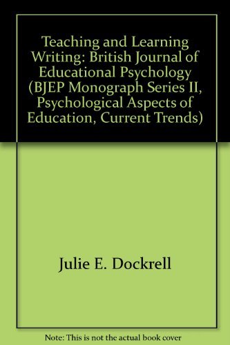 Teaching and Learning Writing: British Journal of Educational ...