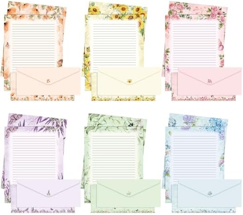 Amazon.com : Fancy Land Stationary Paper with Envelopes Eucalyptus ...