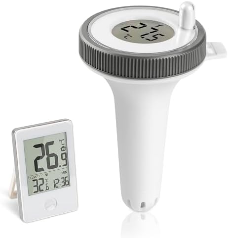 Wireless Pool Thermometer Floating IBS-P01R Easy Read Remote Pool ...