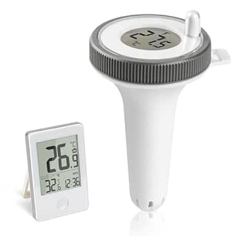 Wireless Pool Thermometer Floating IBS-P01R Easy Read Remote Pool ...