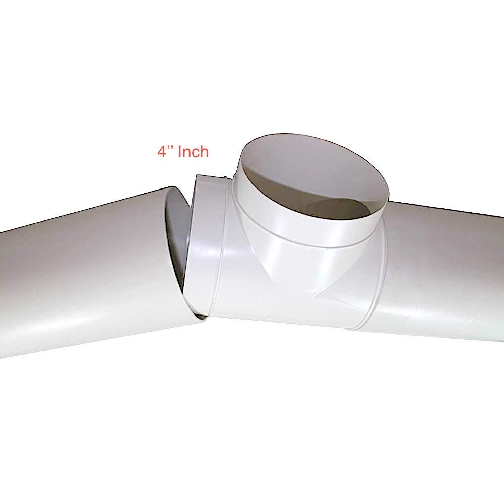 Buy 4 Inch Diameter T Joint 3 Way - Duct Splitter for Exhaust Fan Dryer ...