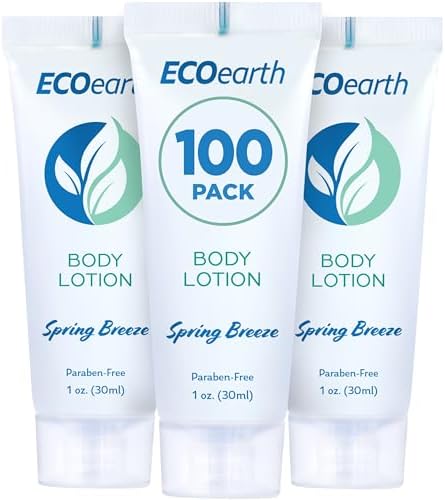 Amazon.com : EcoEarth Travel Size Lotion (1 fl oz, 100 PK, Spring ...