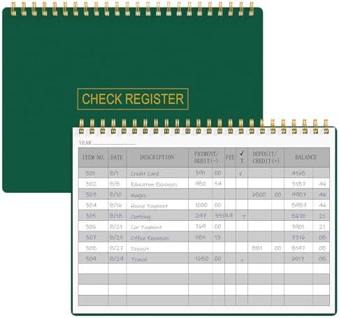 Amazon.com : HAUTOCO Check Registers for Personal Checkbook ...