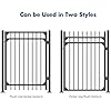 Amazon.com: XCEL - Black Steel Anti-Rust Fence Gate - Flat End Pickets ...