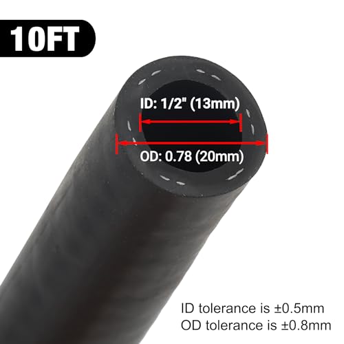 5/8 Coolant Hose 1/2" Heater Hose 100PSI SAE 20R3 Coolant Radiator Line ...