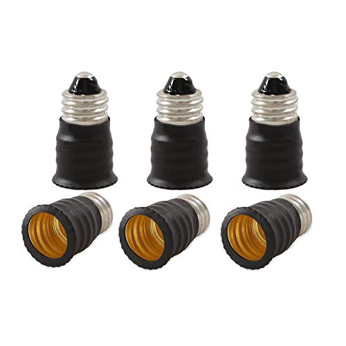 E-Simpo 6pcs E11 to E12 mini candelabra bulb base holder socket Adapter ...