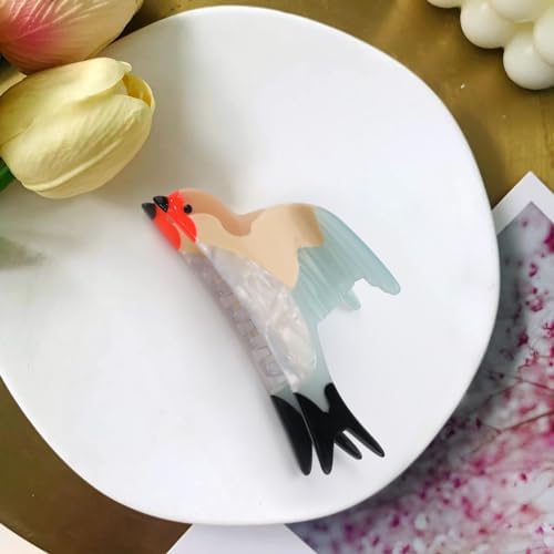 Amazon.com: Acetate Swallow Women Hair Clips for Thin Hair,Bird Shape ...