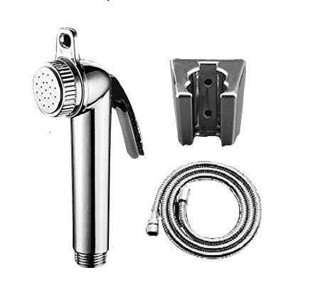 AQUANT 28053 ABS Health Faucet Set with 1 Meter Flexible Hose Pipe ...