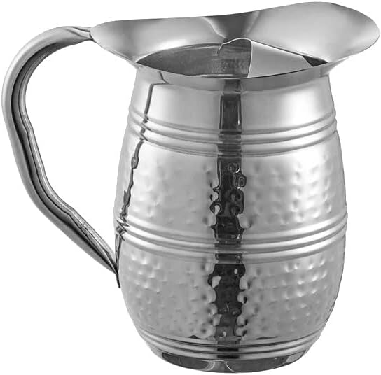 Amazon.com: Hammered Stainless Steel Pitcher with Ice Guard, Hammered ...