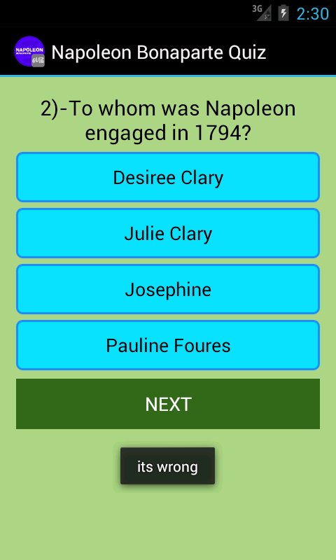 Napoleon Bonaparte Quiz - App on Amazon Appstore