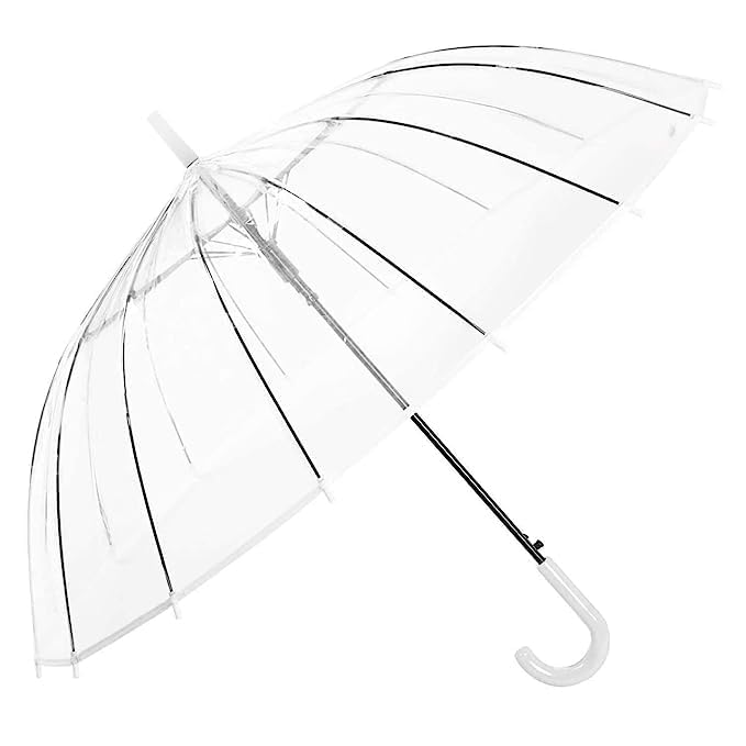 Vinas Transparent Umbrella Durable Wind-Resistant Special Umbrella for ...