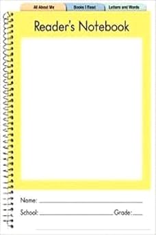 Amazon.com: Reader's Notebook:PRIMARY (K-2) (5 pack): 9780325053615 ...