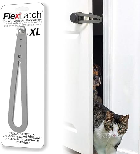 Amazon.com: FlexLatch Cat Door Holder Latch - Cat Door Alternative ...