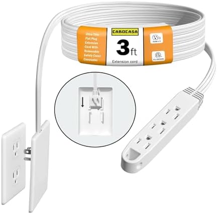 Sleek Socket Original & Patented Ultra-Thin Outlet Covers Extender with ...