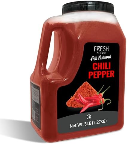 Amazon.com : Bulk Hot Chili Powder 5 LB - Red Pepper Seasoning, Ground ...