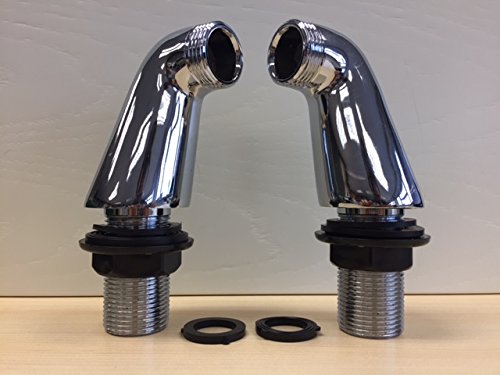 Hansvit BP01 Pair Deck Mounting Bath Tap Legs, Chrome : Amazon.in: Home ...