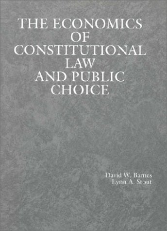 Amazon.com: Economics of Constitutional Law and Public Choice (American ...