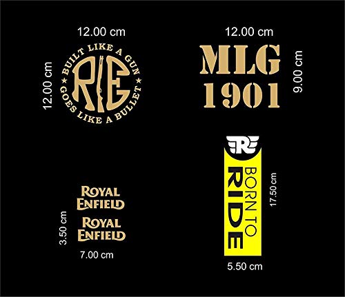 ARWY® Bike Sticker E3 Customized Combo Kit of Water Resistant Stickers ...