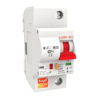 Amazon.com: Tuya Smart Life WiFi Circuit Breaker 2-4 Pole Smart Switch ...