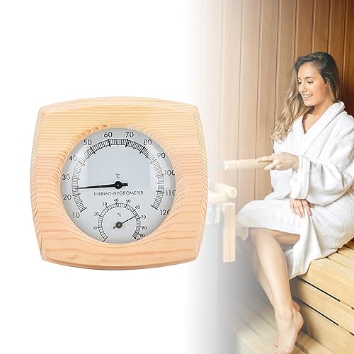 Amazon.com: Digital Sauna Room Thermometer, 2 in 1 Wooden Sauna ...