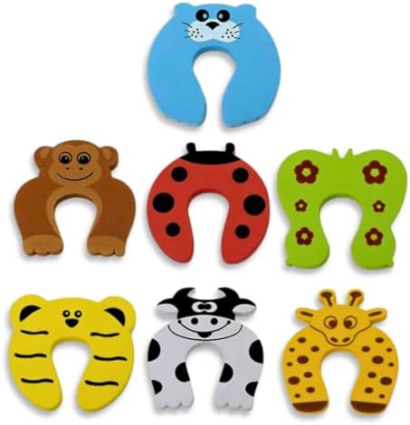 Buy BabyPro Baby Proofing Finger U-Shape Door Guard (Pack of 4, White ...