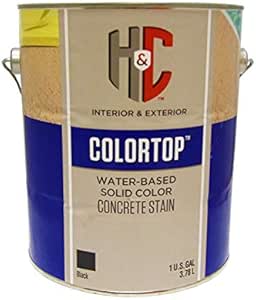 Amazon.com : H&C Colortop Solid Color Concrete Stain - Latex : Sports ...