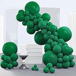 Amazon.com: PartyWoo Hunter Green Balloons, 140 pcs Dark Green Balloons Different Sizes Pack of ...