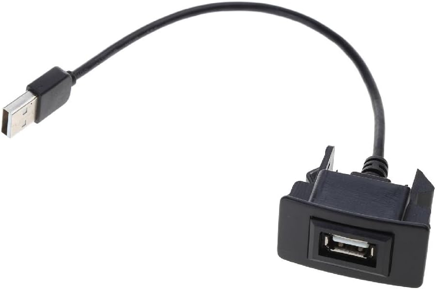 Amazon.com: Peiiwdc Square Single Port USB Panel Dashboard Mount ...