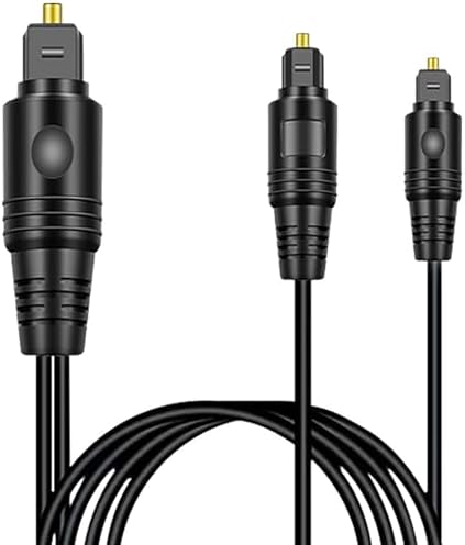 tunghey Optical Splitter Cable, Digital SPDIF Toslink Optical Audio ...