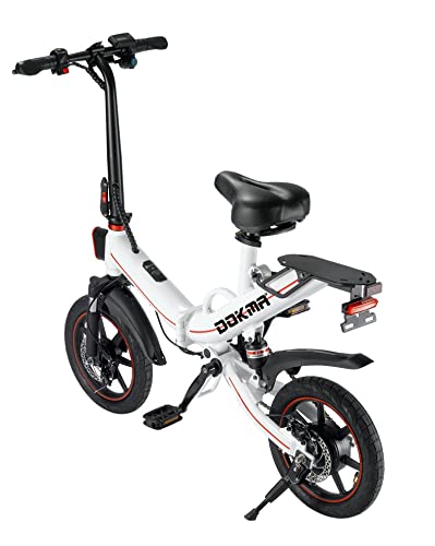 Mini Electric Bike 400W (Folding) (White) - GADGETS 4 BIKES