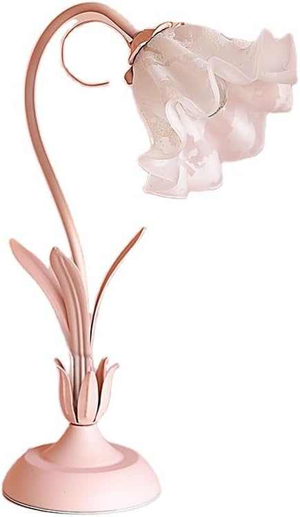 TdiriNar Bedside LED Desk Lamp, Lily Flower Shaped Light with Bent ...