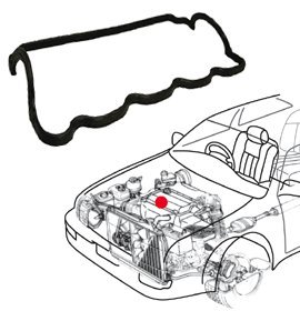 Amazon | 大野ゴム(OHNO) 自動車用 タペットカバーパッキンセット 対応純正番号 13270AA152 スバル SP-0124 ...