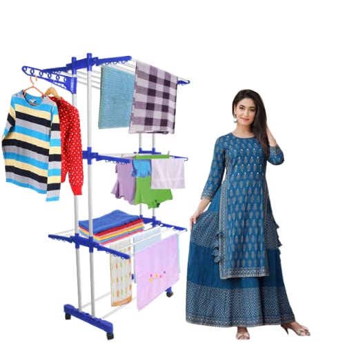 SHP SONI Pure Stainless Steel 3 Tier Clothes Drying Racks/Folding ...