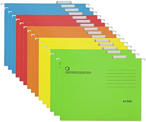Srvnpioy A4 Suspension Files with Tabs and Card Inserts for Filing ...