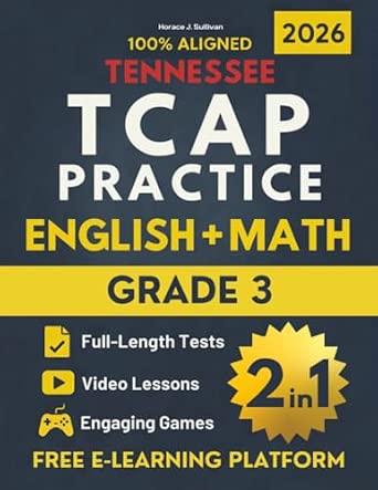Tennessee TCAP Grade 3 ELA & Math Test Prep 2-in-1: The Ultimate All-in ...