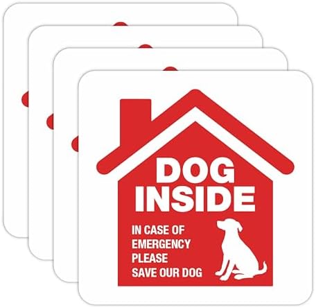 Amazon.com: Sticky Expressions | Dog Inside Sticker (4 Pack), – Durable ...