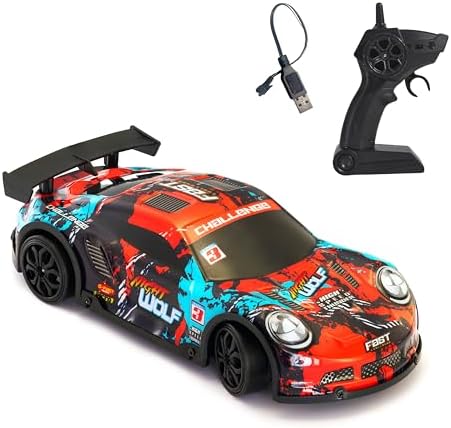 FLYCOLOR Turbo Racing 1:76 Scale Drift RC Car with Gyro Mini Full ...