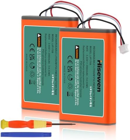 Amazon.com: Quzmo 2 Pack 5000mAh PS5 Controller Battery, Upgrade High ...