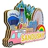 Amazon.com: Sandusky Ohio USA Magnet Fridge Magnet Wooden 3D Landmarks ...