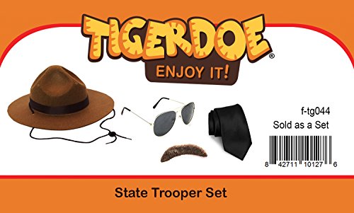 State Trooper Costume - 4 Pc Set - Canadian Mountie Costume - Park ...