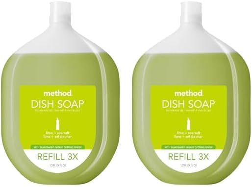 Amazon.com: Method Dish Soap, Refill, Lime + Sea Salt, Recylable Bottle, Biodegradable Formula ...